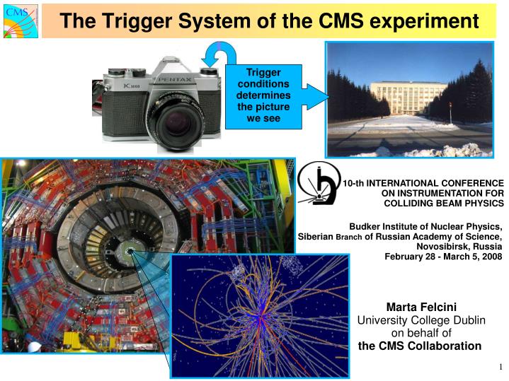 PPT - The Trigger System of the CMS experiment PowerPoint Presentation ...