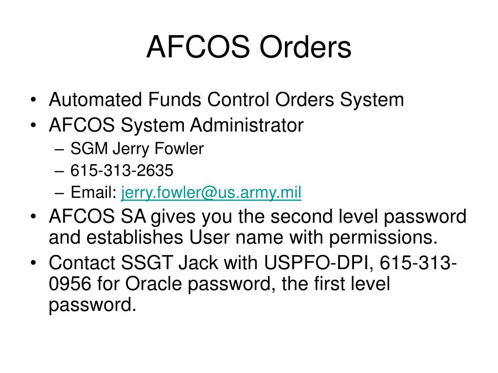 PPT - Introductory to USPFO Resource Management Office PowerPoint ...