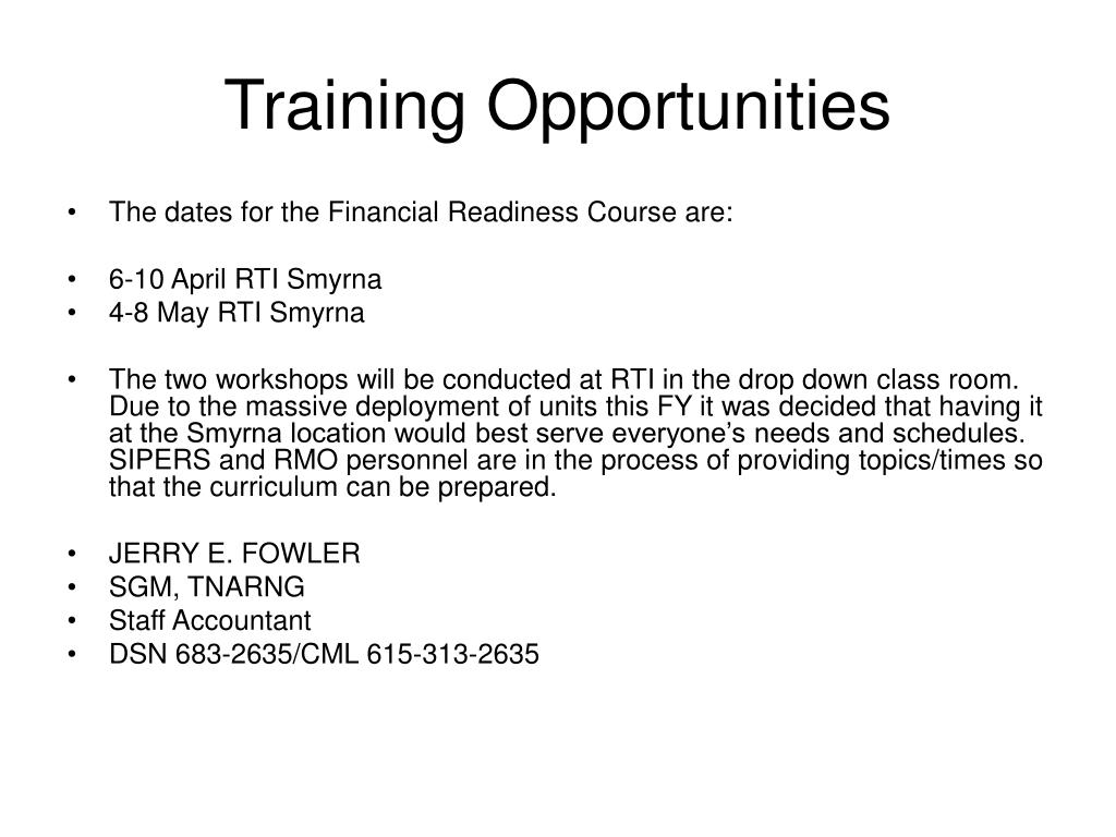 PPT - Introductory to USPFO Resource Management Office PowerPoint ...