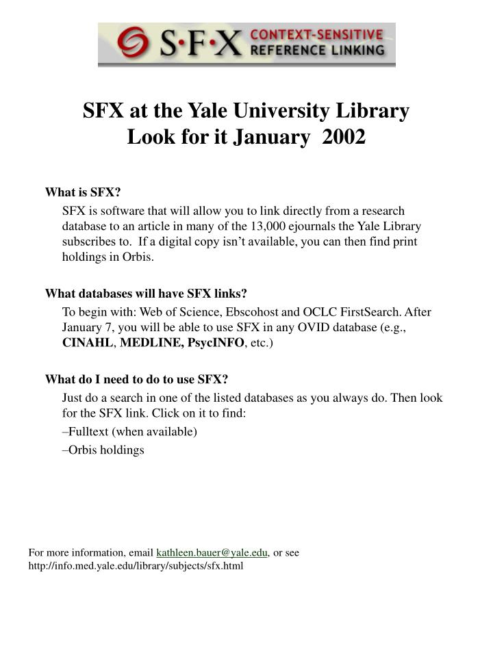 PPT - What is SFX? PowerPoint Presentation, free download - ID:3371327