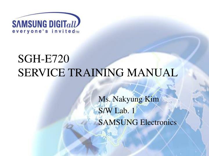PPT - SGH-E720 SERVICE TRAINING MANUAL PowerPoint Presentation, free ...