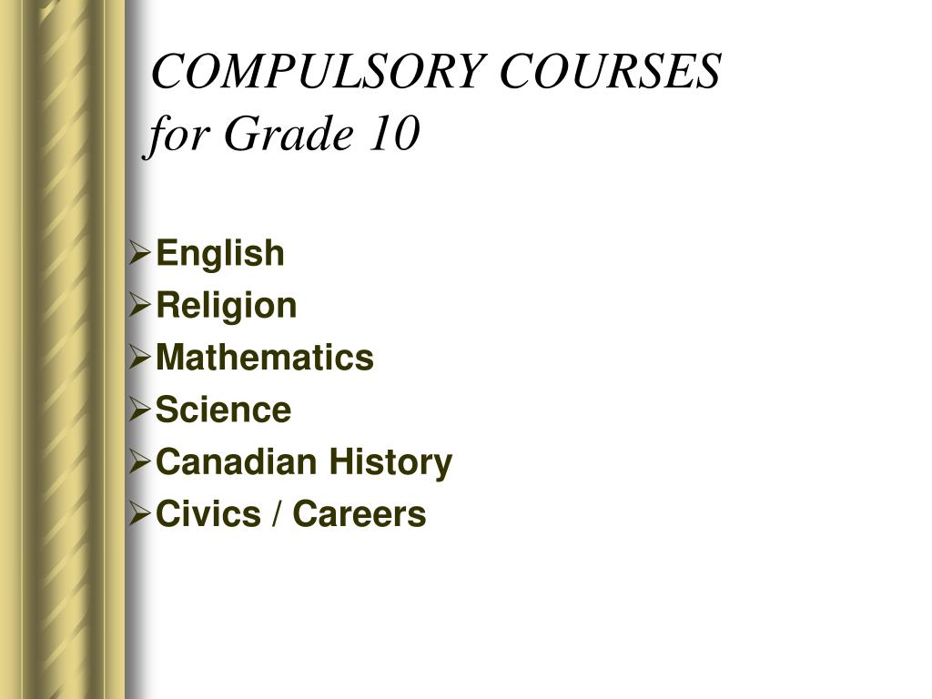 PPT - Parent Course Selection Information Night For Grade 10 seh.ycdsb ...