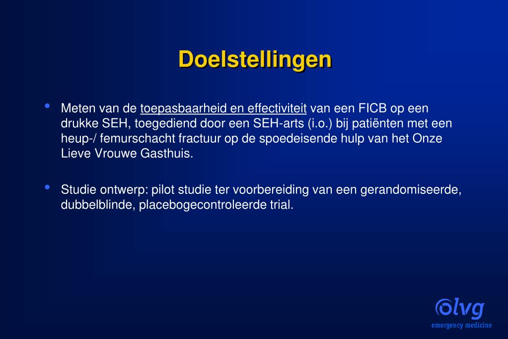 PPT - FICB: Fascia Iliaca Compartiment Blok bij heup-/proximale ...