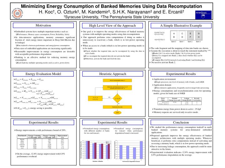 PPT - Embedded systems have multiple important metrics such as ...