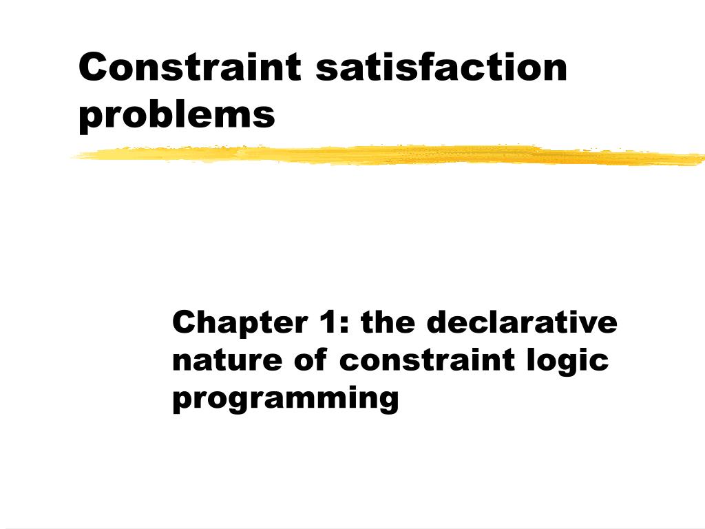 Ppt Finite Domain Constraint Logic Programming Powerpoint Presentation Id3372088