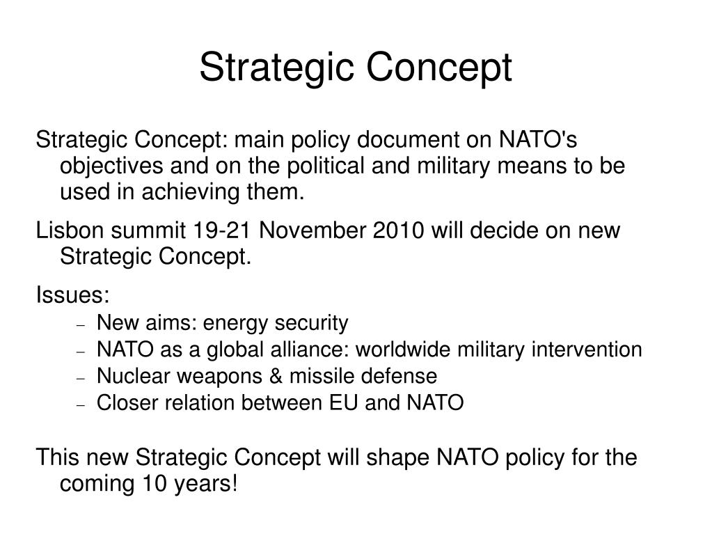 PPT - NATO is shaping its future. On its next summit in Lisbon NATO ...