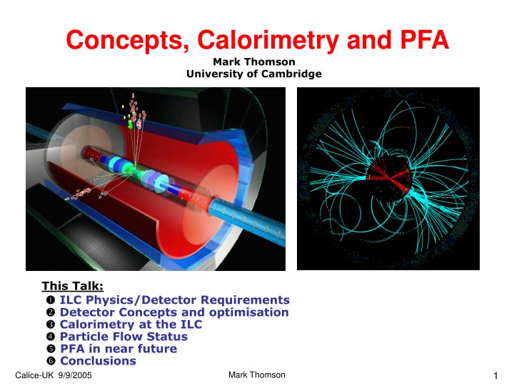 PPT - Concepts, Calorimetry and PFA PowerPoint Presentation, free ...