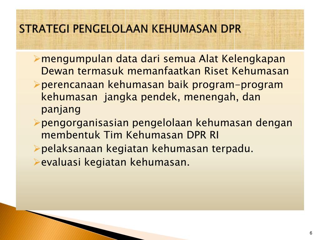 Ppt Pengelolaan Kehumasan Di Dpr Ri Oleh Sekretaris Jenderal Dpr