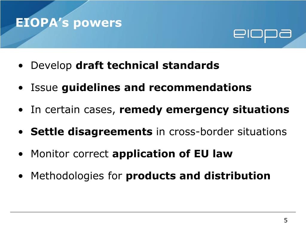 PPT - EIOPA & Solvency II What to expect in non-member states such as ...