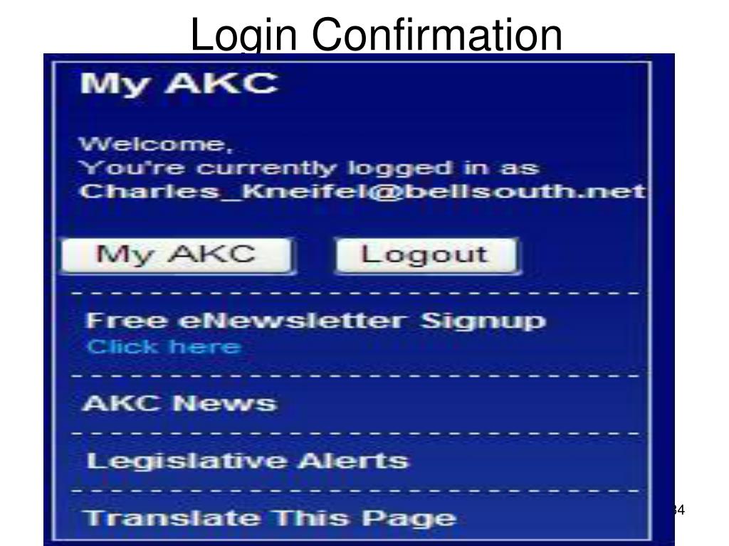 PPT - The AKC Website – A Tour PowerPoint Presentation, free download ...