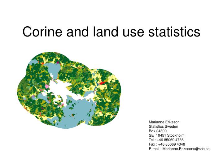 PPT - Corine and land use statistics PowerPoint Presentation, free ...