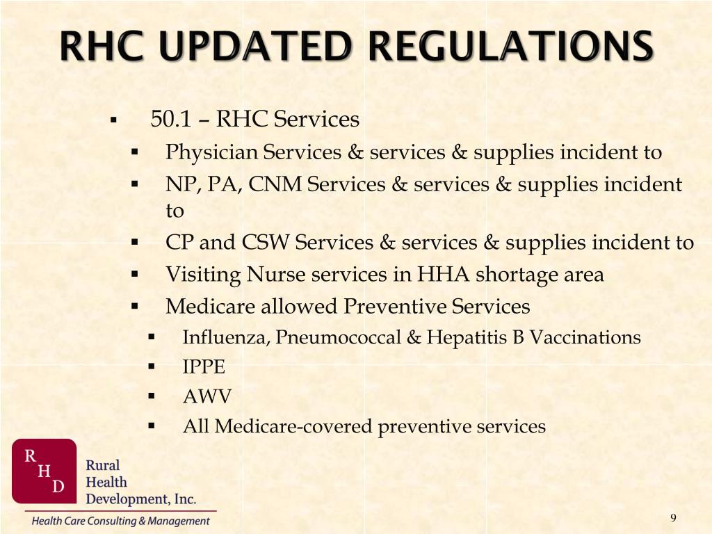 PPT - NE Rural Health Association Certified Rural Health Clinics ...