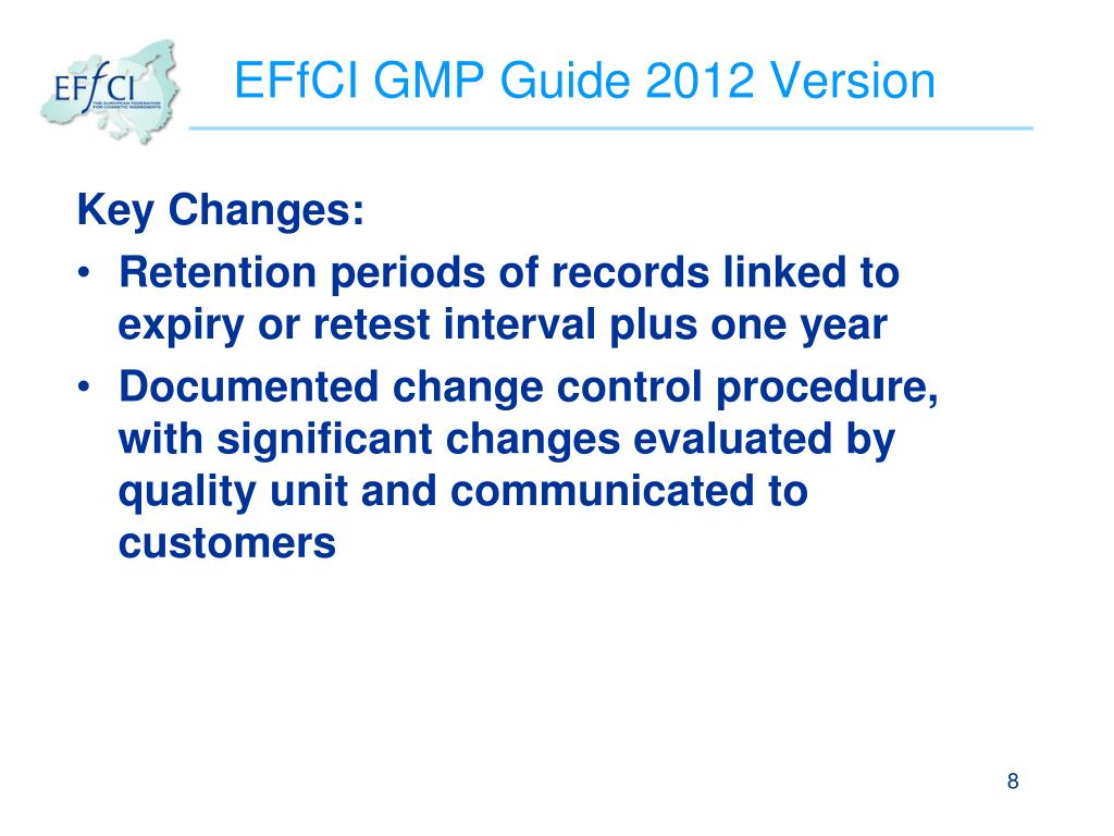 PPT - EFfCI GMP Certification Review and Update Brussels September 19 ...