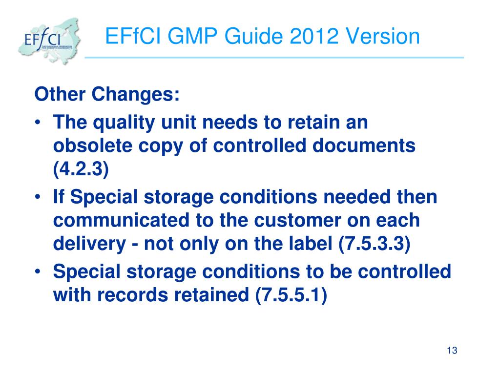 PPT - EFfCI GMP Certification Review and Update Brussels September 19 ...