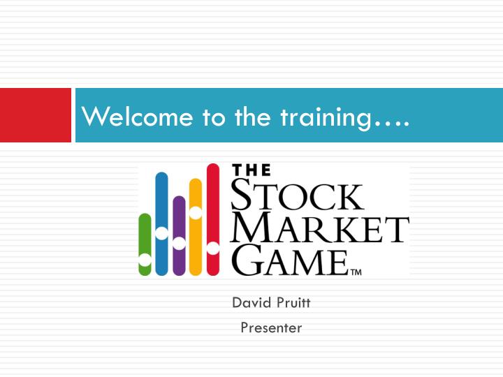 PPT - Welcome to the training…. PowerPoint Presentation, free download ...