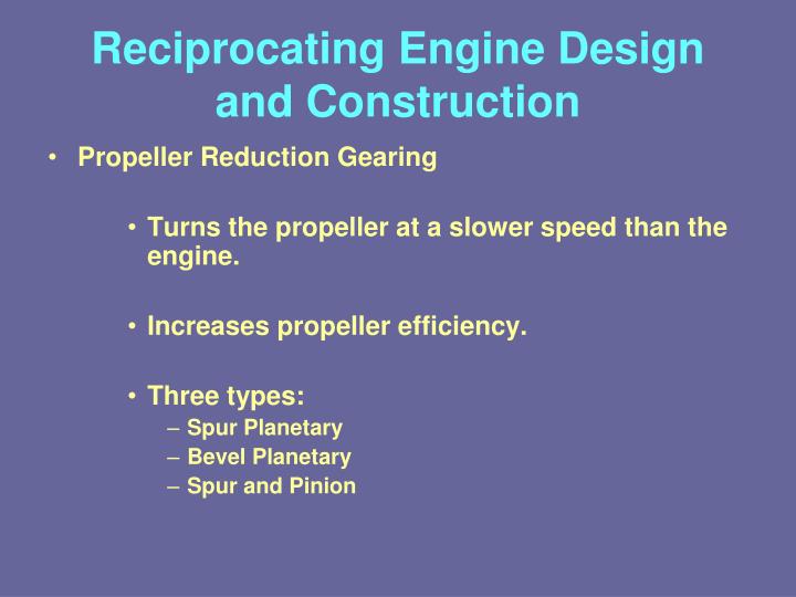 PPT - Lesson 4: Reciprocating Engine Design and Construction PowerPoint ...