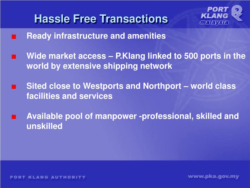 PPT - PORT KLANG FREE ZONE “A Great Investment Opportunity At Malaysia ...