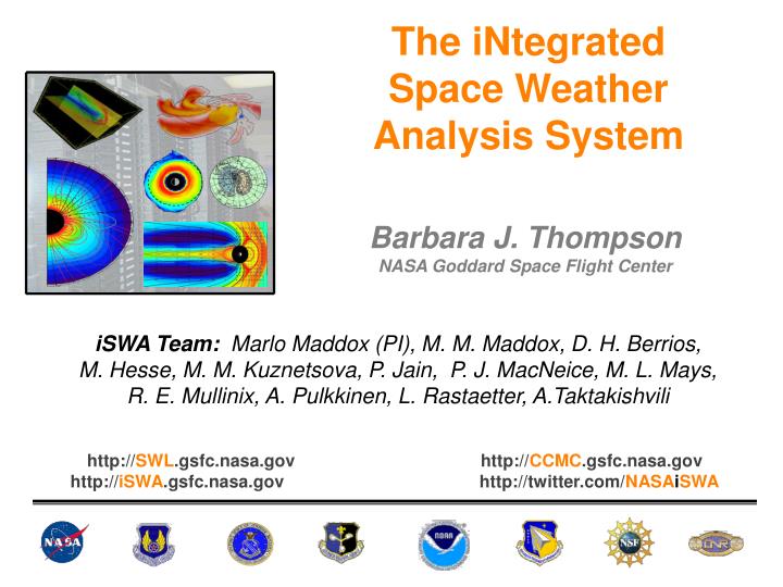 PPT - The iNtegrated Space Weather Analysis System PowerPoint ...