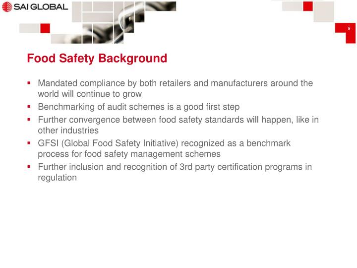 PPT - Global Food Safety Standards - Overview & Comparison of HACCP ...