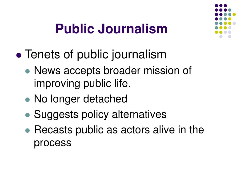 PPT - The Culture of Journalism: Values, Ethics, and Democracy ...