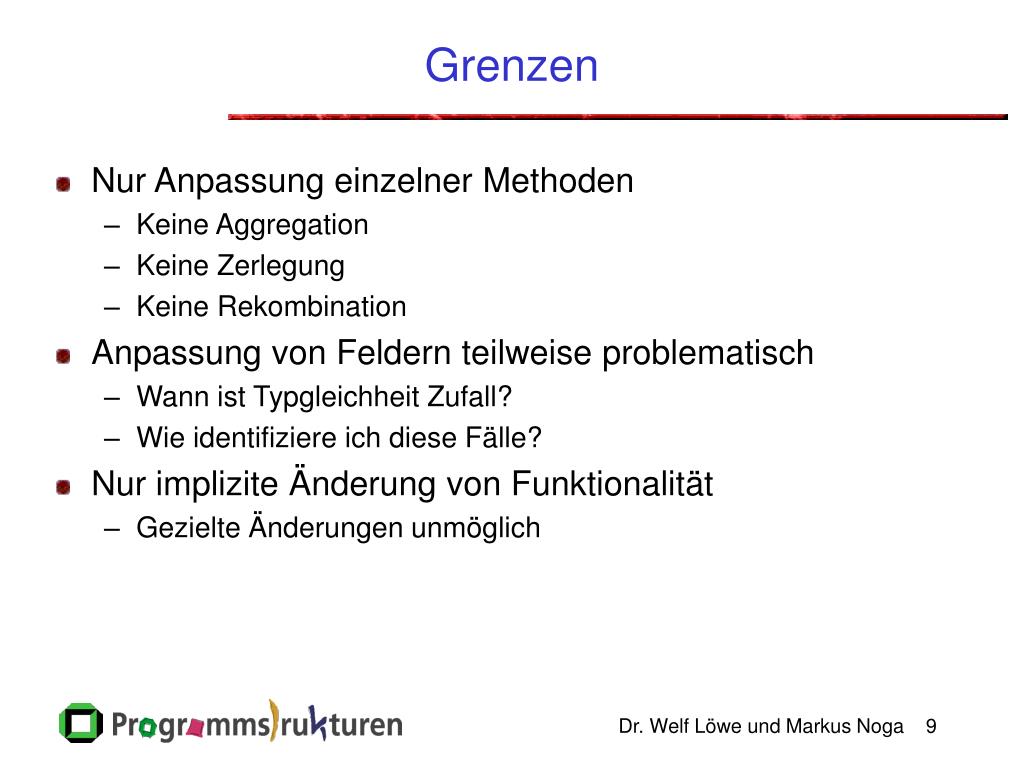 PPT - Gliederung: Teil 3 - Anpassungen PowerPoint Presentation, free ...
