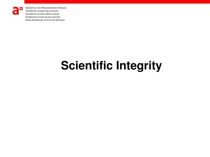 PPT - Scientific Integrity PowerPoint Presentation, free download - ID ...