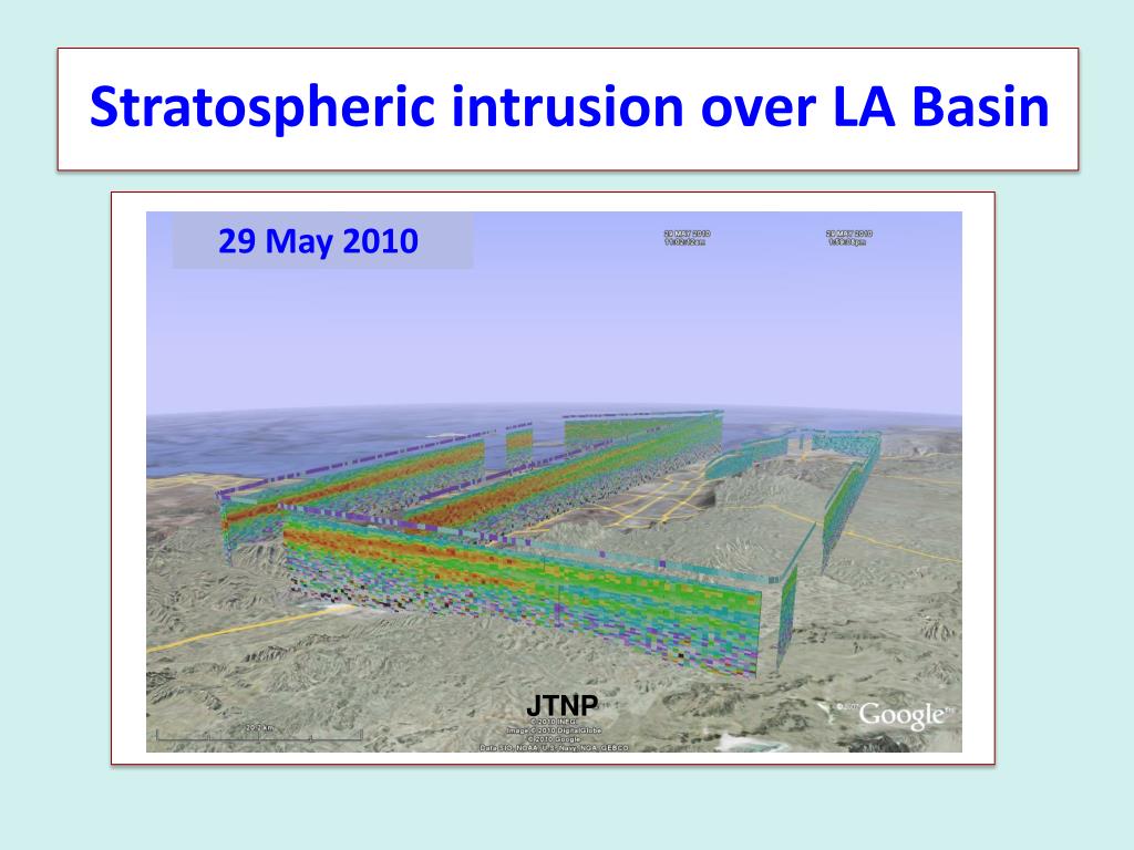 PPT - Stratospheric Troposphere Transport in Southern California During ...