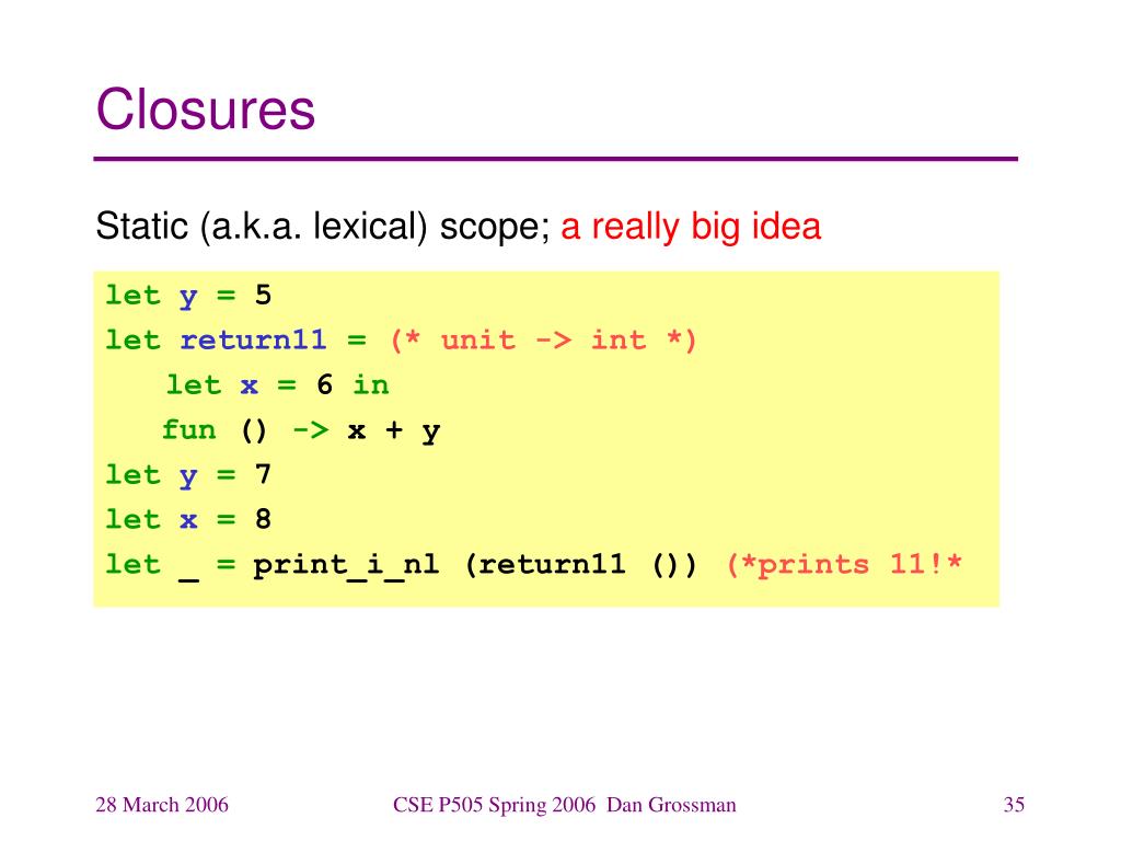 Ppt Csep505 Programming Languages Lecture 1 Intro Caml Functional Programming Powerpoint
