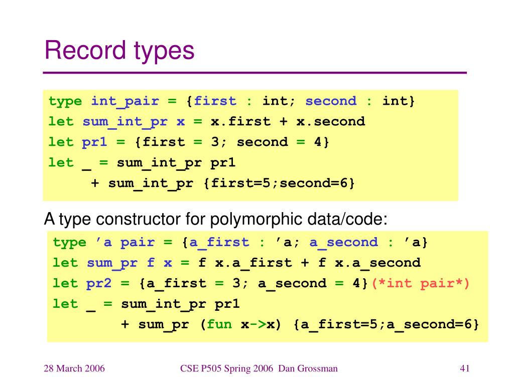 Ppt Csep505 Programming Languages Lecture 1 Intro Caml Functional Programming Powerpoint