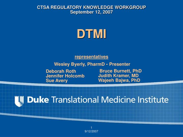 PPT - DTMI PowerPoint Presentation, free download - ID:3377455