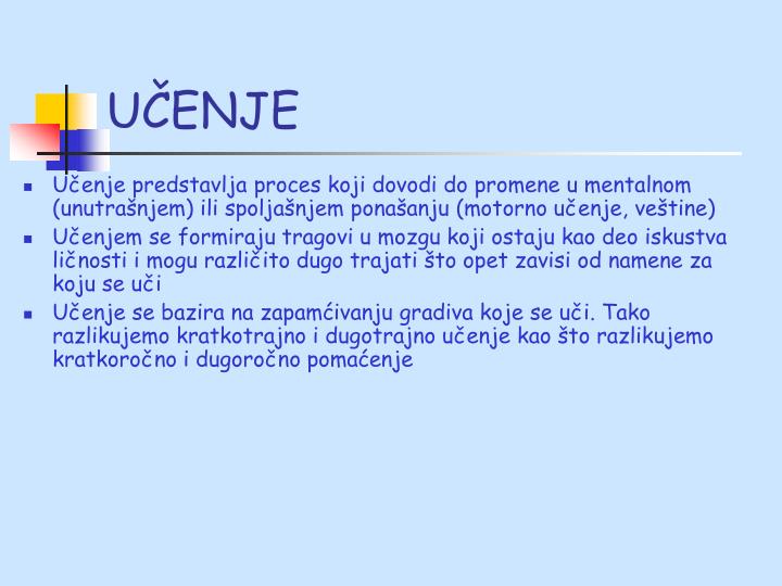 PPT - U Č ENJE PowerPoint Presentation, free download - ID:3377560