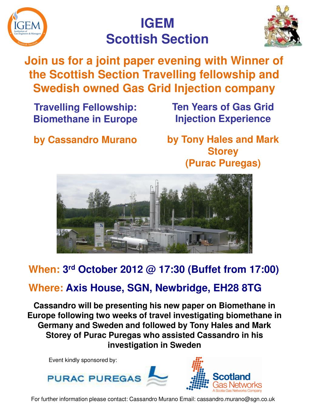 PPT - Travelling Fellowship: Biomethane in Europe by Cassandro Murano ...