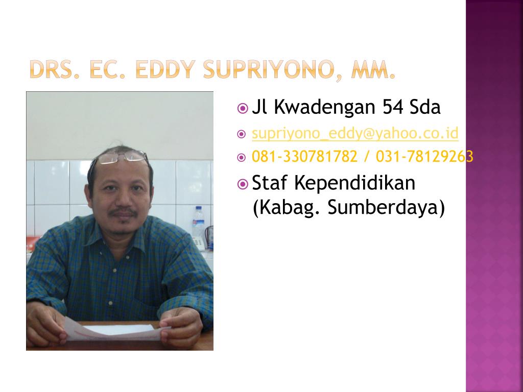 PPT - Profil Staf Fakultas Perikanan dan Kelautan PowerPoint ...