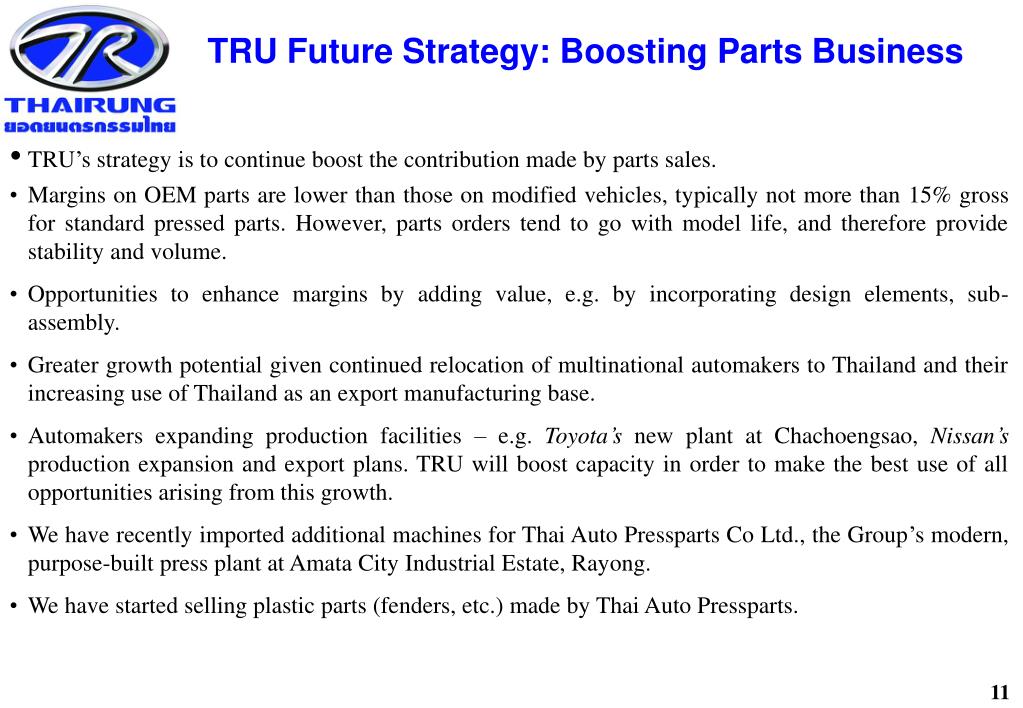 PPT - Thai Rung Union Car Public Company Limited SET Opportunity Day, 8 ...