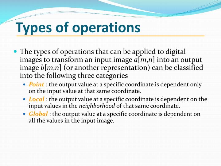 PPT - Types of operations PowerPoint Presentation, free download - ID ...