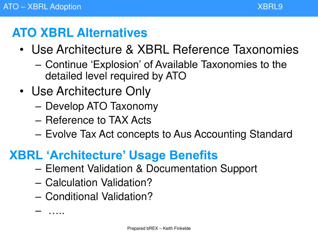 PPT - Australian Tax Office XBRL Adoption Process & Recommendations ...