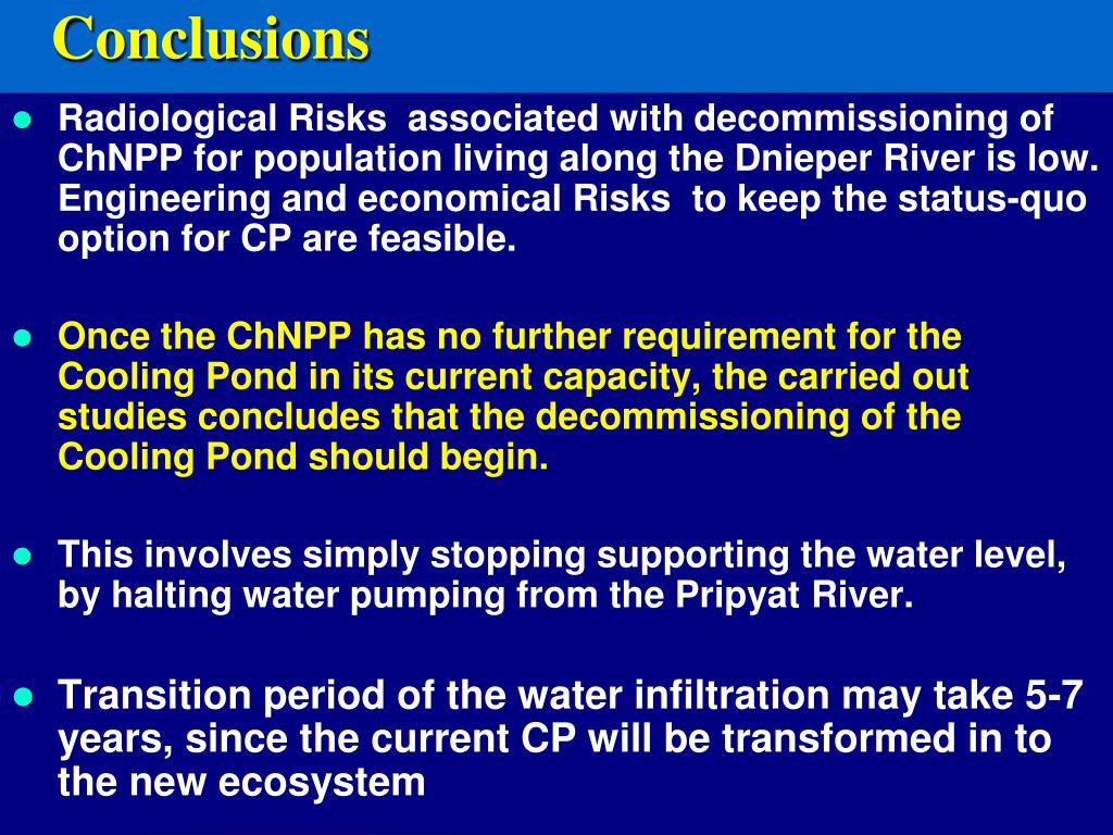 PPT - Decommissioning and Remediation of the Chernobyl Nuclear Power ...