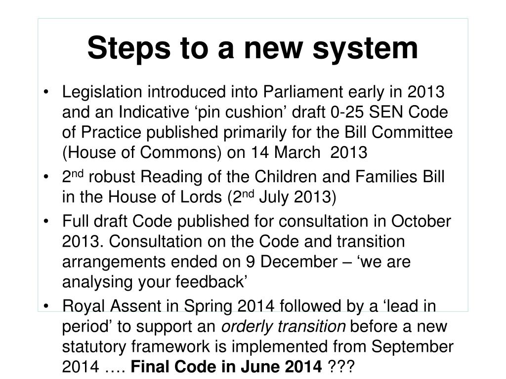 PPT - SEN Policy Reform England September 2014 PowerPoint Presentation ...