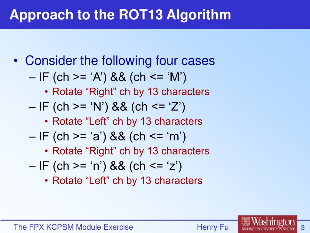 Ppt The Fpx Kcpsm Module Exercise Network Data Encryption Decryption Using Rot13 Algorithm