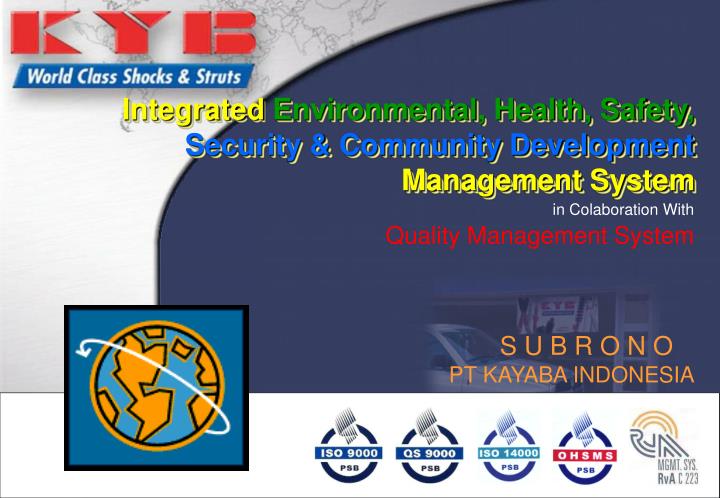 PPT - Integrated Environmental, Health, Safety, Security & Community ... PPT - Integrated Environmental, Health, Safety, Security & Community ...