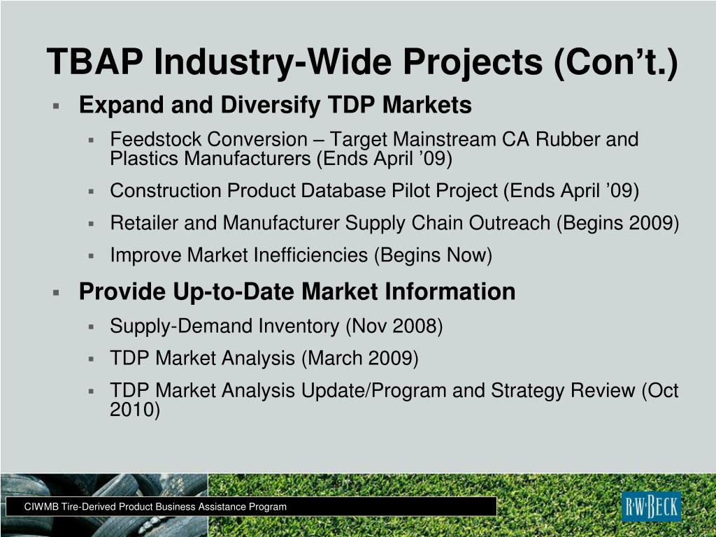PPT - TBAP Business Assistance Industry Trends TBAP Industry-Wide ...