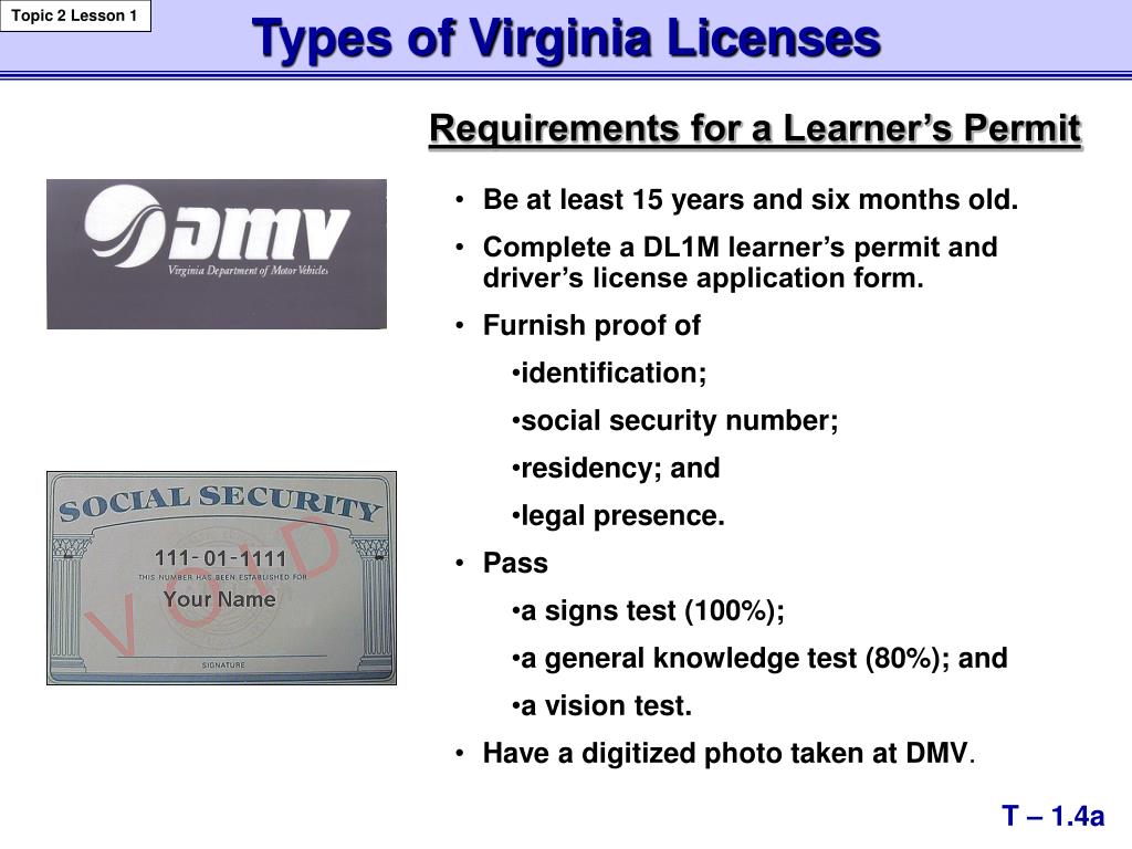PPT - Learner’s Permit Driver’s License Motorcycle License Commercial ...
