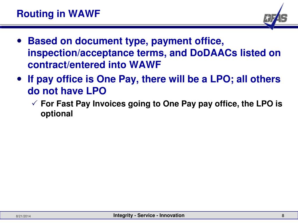 PPT - Navy WAWF Training Road Show PowerPoint Presentation, free ...