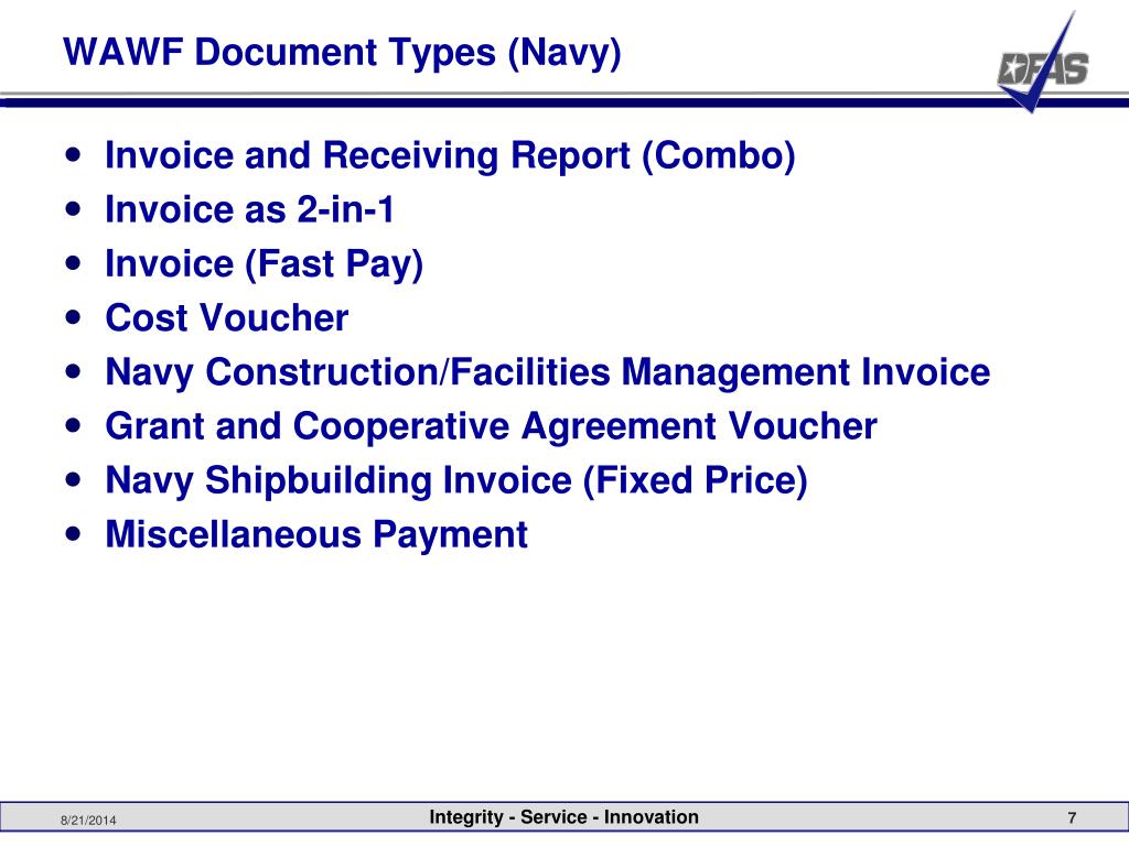 PPT - Navy WAWF Training Road Show PowerPoint Presentation, free ...