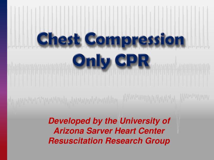 PPT - Chest Compression Only CPR PowerPoint Presentation, free download ...