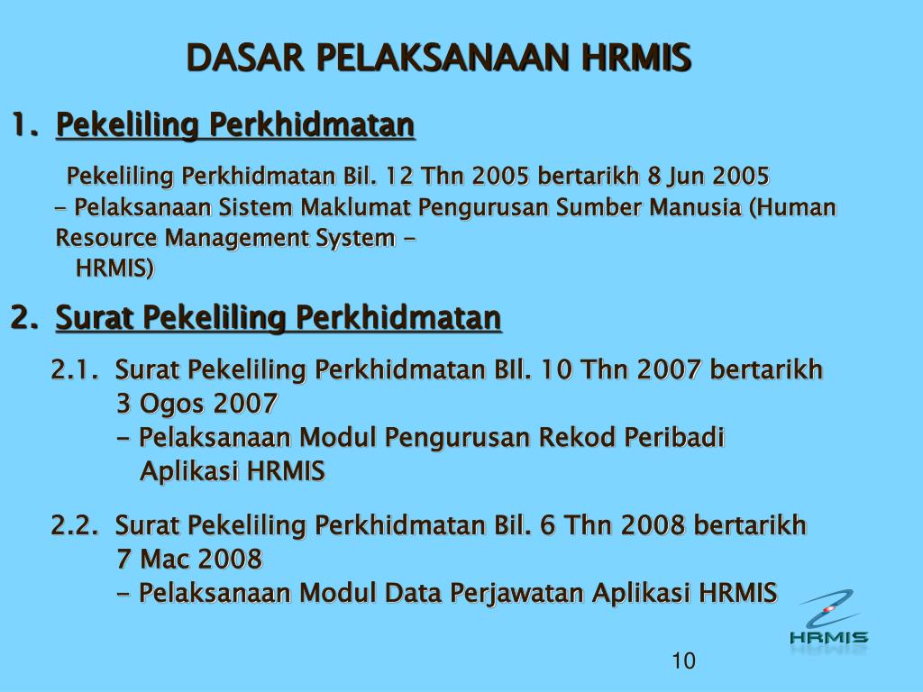 PPT - MESYUARAT JAWATANKUASA PELAKSANAAN HRMIS PERINGKAT NEGERI JOHOR ...