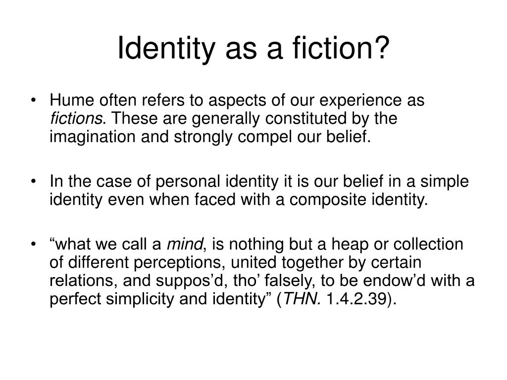 PPT - An enactive resolution to Hume's problem of personal identity ... PPT - An enactive resolution to Hume's problem of personal identity ...