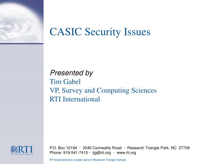 PPT - CASIC Security Issues PowerPoint Presentation, free download - ID ...