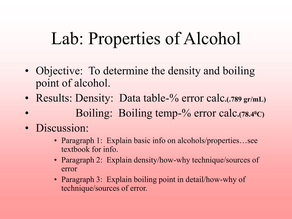PPT - FOCUS ON ALCOHOLS -OH functional group -nomenclature of alcohols ...