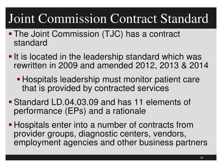 PPT - Contract Requirements of CMS and TJC 2014 What hospitals need to ...